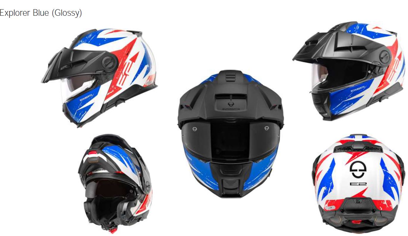 Schuberth Hjälm E2 Explorer Blå - lugnetsmccenter.se webbutik